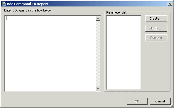 Creating a Custom Report from a SQL Query
