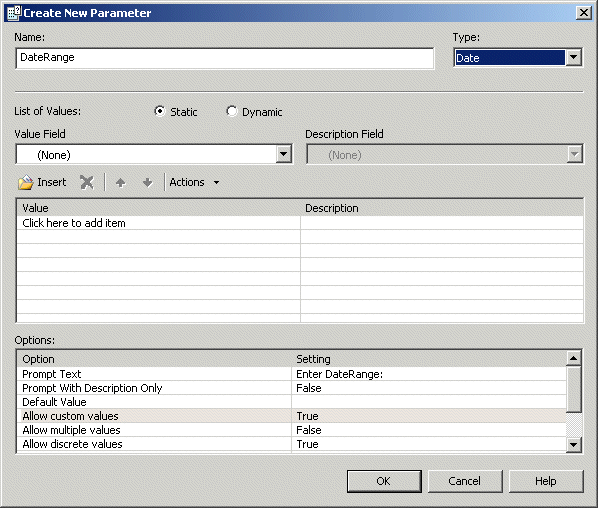 Creating a Custom Report from a SQL Query