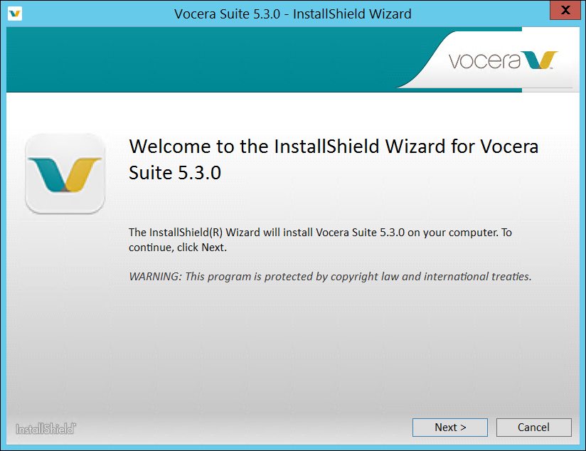 Running the Vocera Voice Installation Program