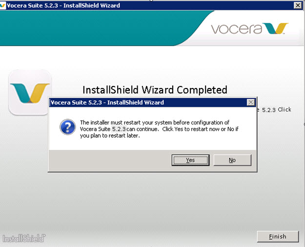 Running the Vocera Report Server Installation Program