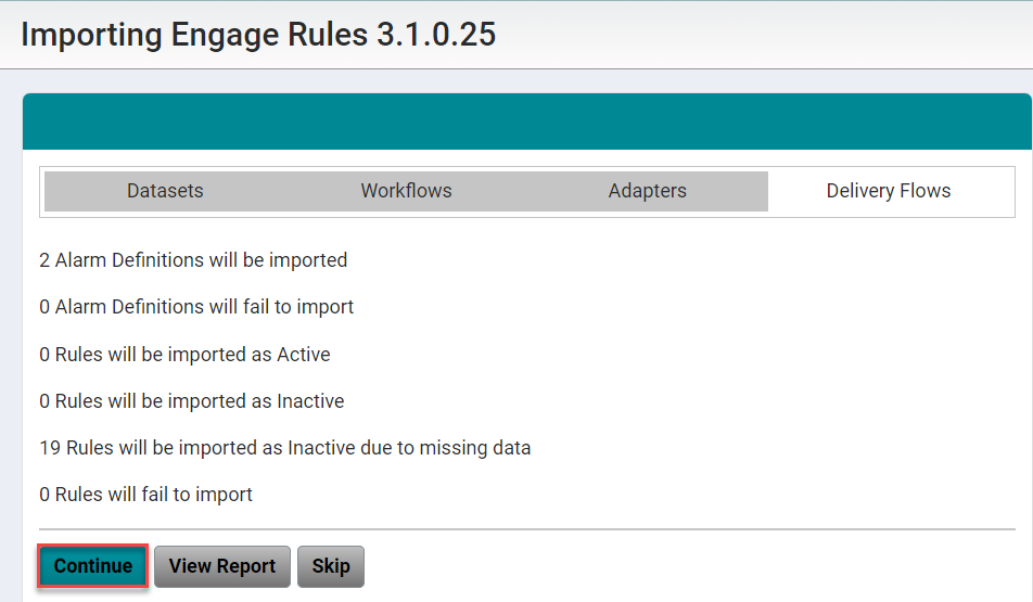 Installing Engage Rules